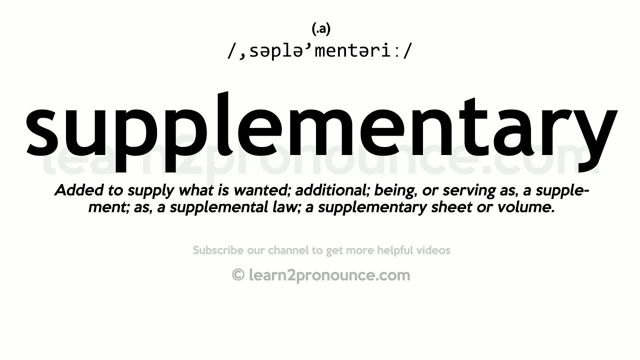 Pronunciation Of Supplementary Definition Of Supplementary YouTube pronunciation-of-supplementary-definition-of-supplementary-youtube