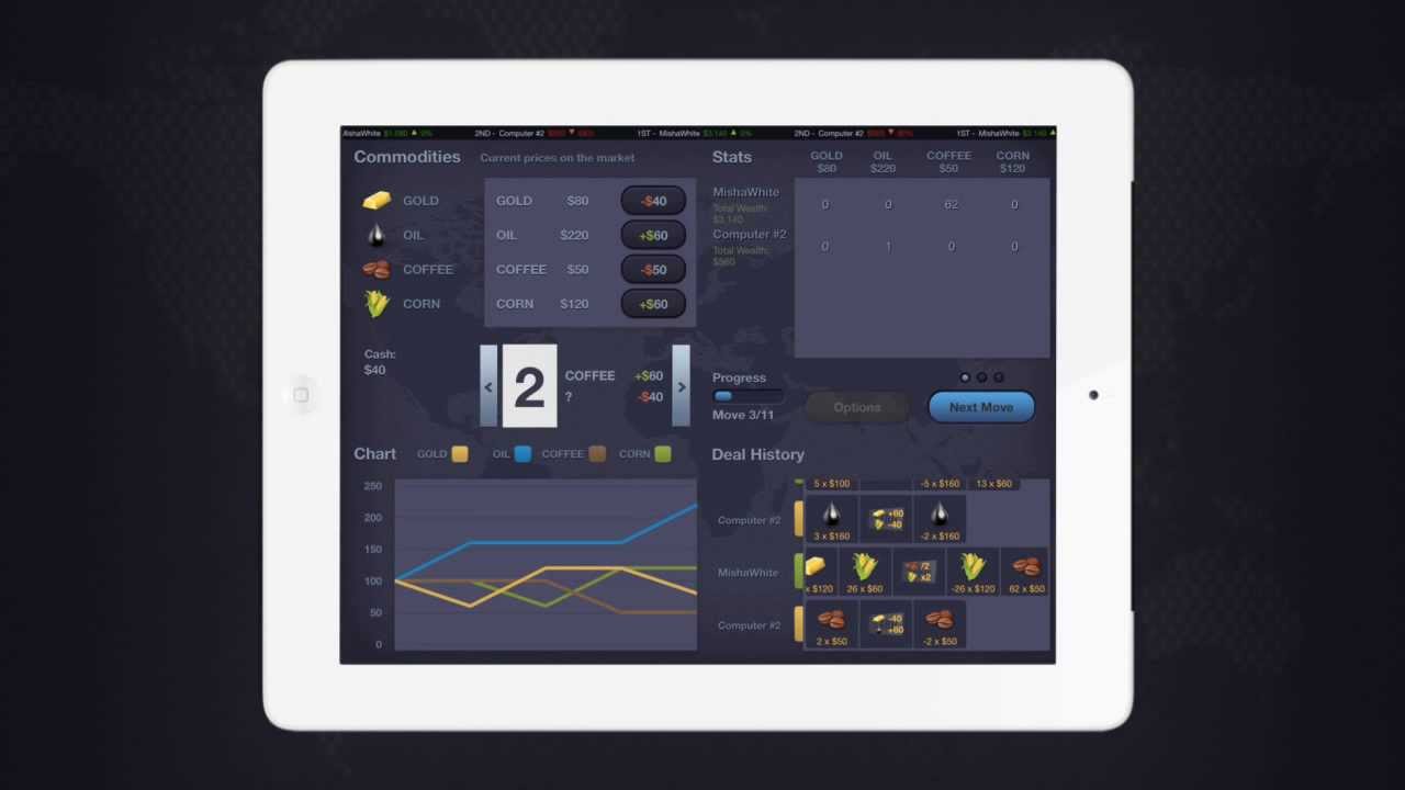 Commodity trading game MERC gameplay for iOS - YouTube