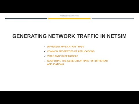Generating Network Traffic in NetSim - YouTube