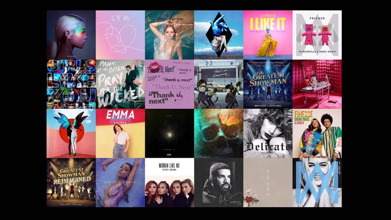 2018 Mix (ft. Ariana, Taylor, Drake, The Greatest Showman and more ...