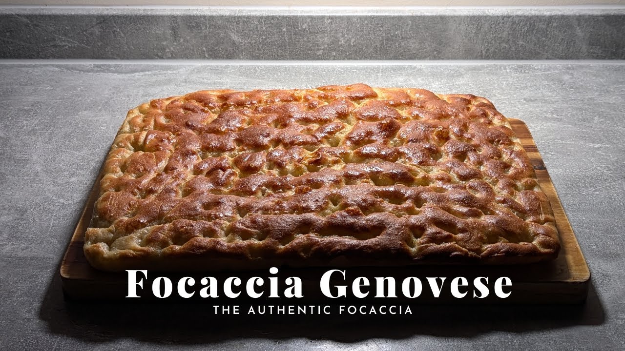 How to make authentic Italian focaccia - La focaccia Genovese - YouTube