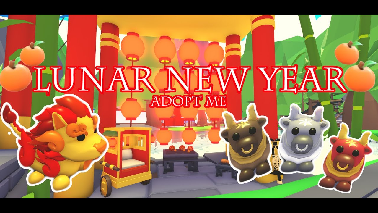 🦁🏮ADOPT ME LUNAR NEW YEAR UPDATE! 4 NEW PETS!!! OPENING OX BOXES ...