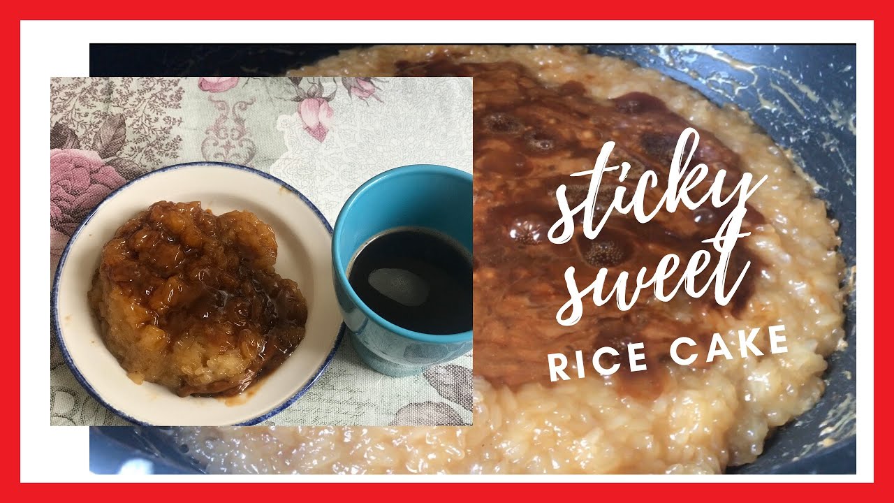 How to make Sticky sweet rice Cake/ BIKO Filipino sweet food || Expat ...