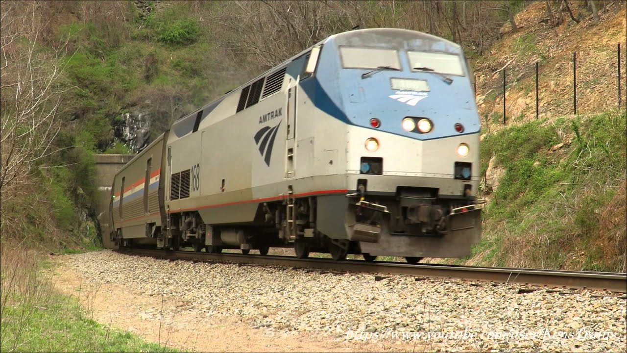Amtrak's Cardinal, Train 50, at the Blue Ridge Tunnel East Portal ...