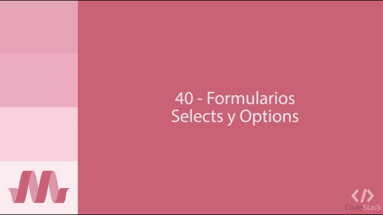 40 - Formularios: Selects [Materialize CSS] - YouTube