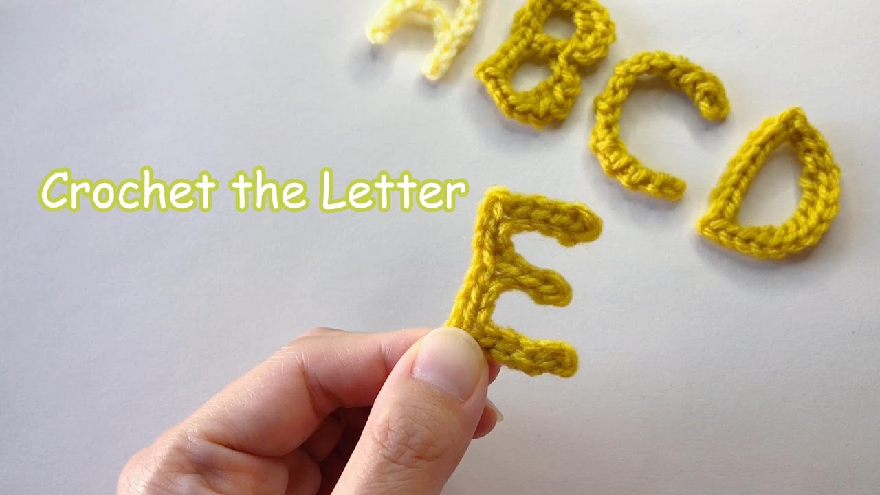Crochet the Letter E - Tutorial | Mi's Handmade - YouTube