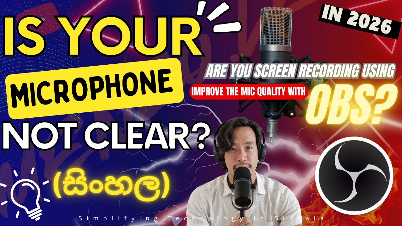 OBS Audio Filters Sinhala | Low Quality Mic එක Pro Sound mic එකක් කරගමු ...