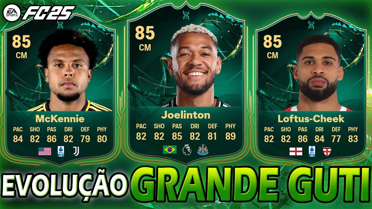 OS MELHORES JOGADORES para a EVOLUÇÃO GRANDE GUTI | FC 25 - YouTube