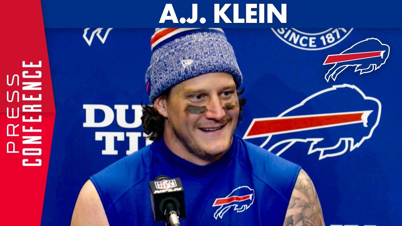 A.J. Klein: “Happy To Be Back” After Bills Wild Card Win! | Buffalo ...