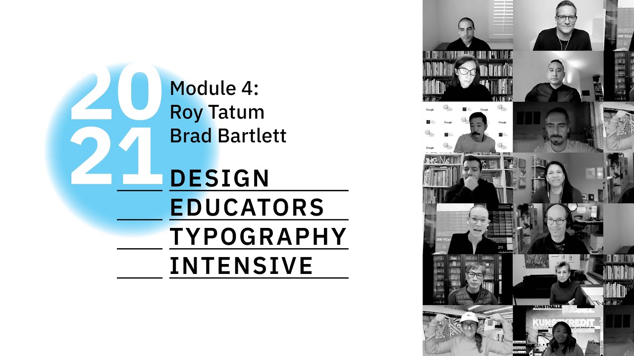 DETI: Module 4—Roy Tatum & Brad Bartlett: “The Generative Typographic ...