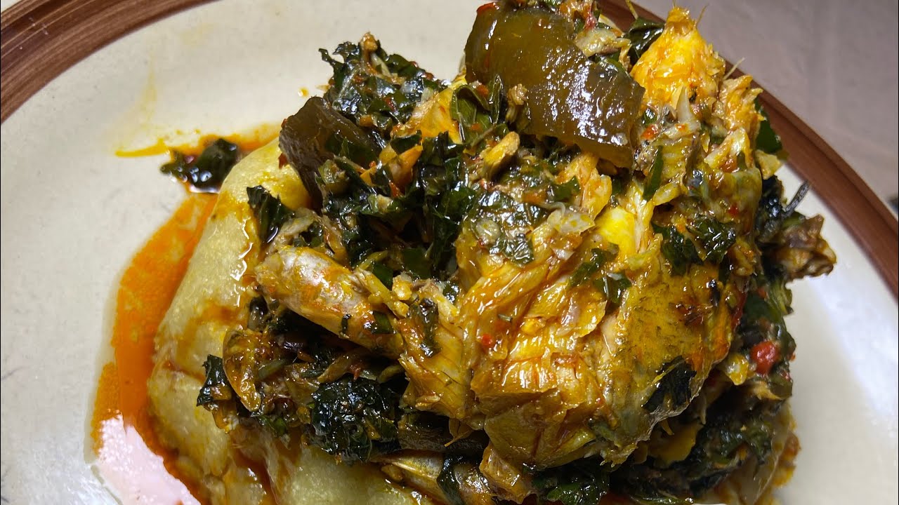 How to make Efo riro with Eba - YouTube