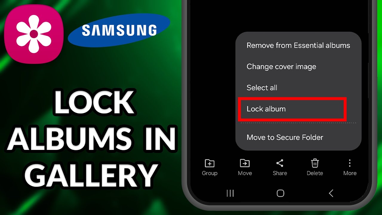 How To Lock Gallery On Samsung - YouTube