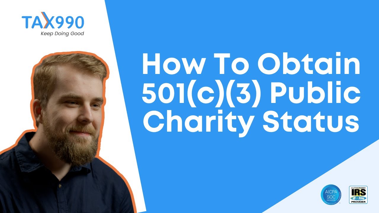 How Can an Organization Obtain 501(c)(3) Public Charity Status? - YouTube