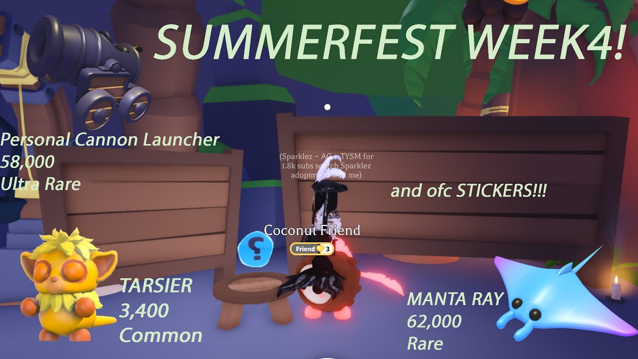 SUMMERFEST WEEK 4! #sparklez #playadoptme #adoptme #summerfest #week4 # ...