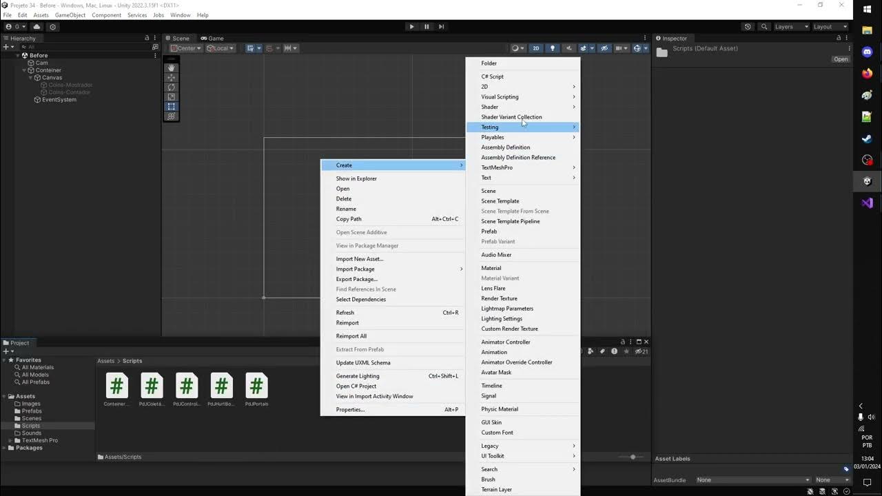 Criando Jogo Plataforma na Unity em 2024 #3 | Objetos Persistentes e ...