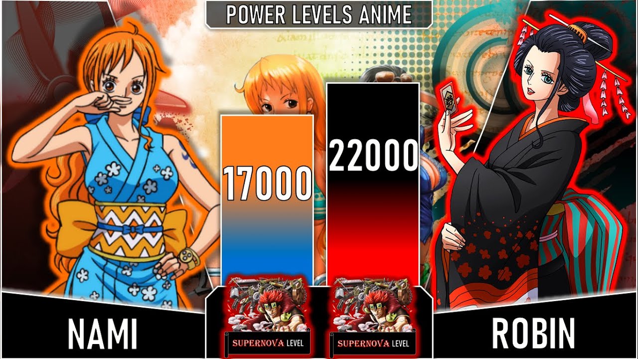 Nami vs Robin Power Levels | Power Levels Anime - YouTube