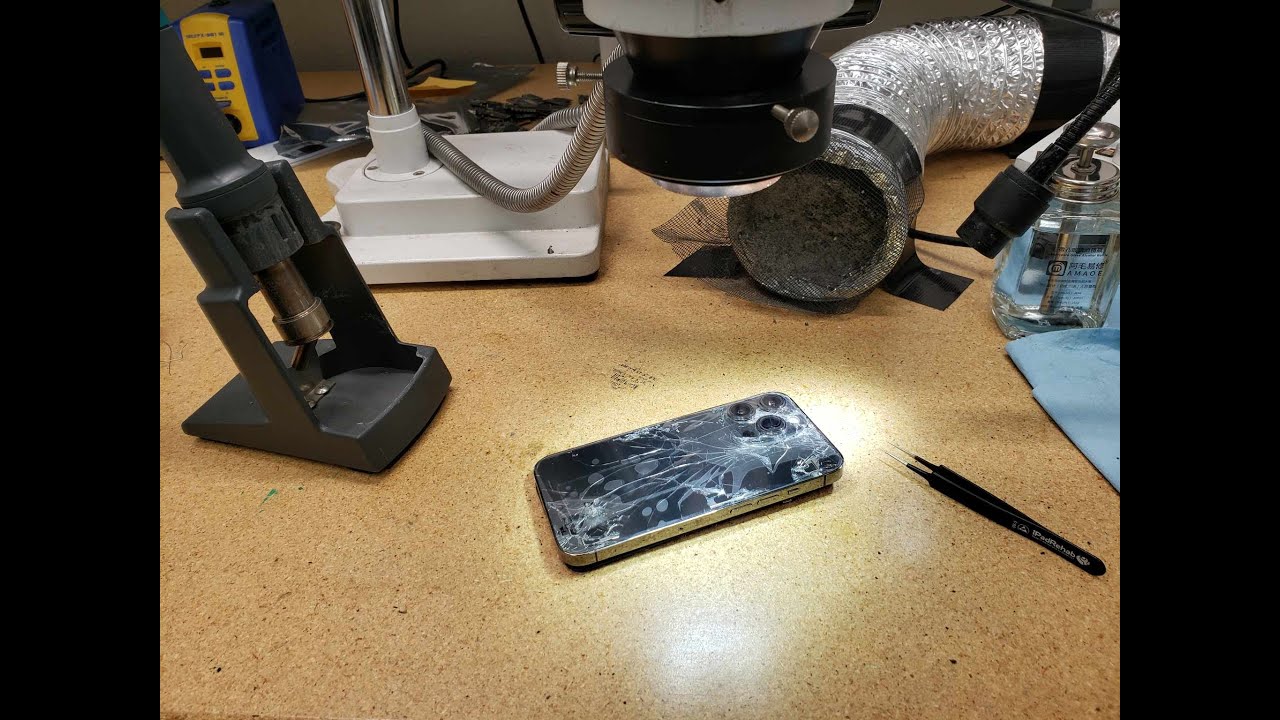 Severely Smashed iPhone 13 Pro - iPhone Data Recovery Procedures ...