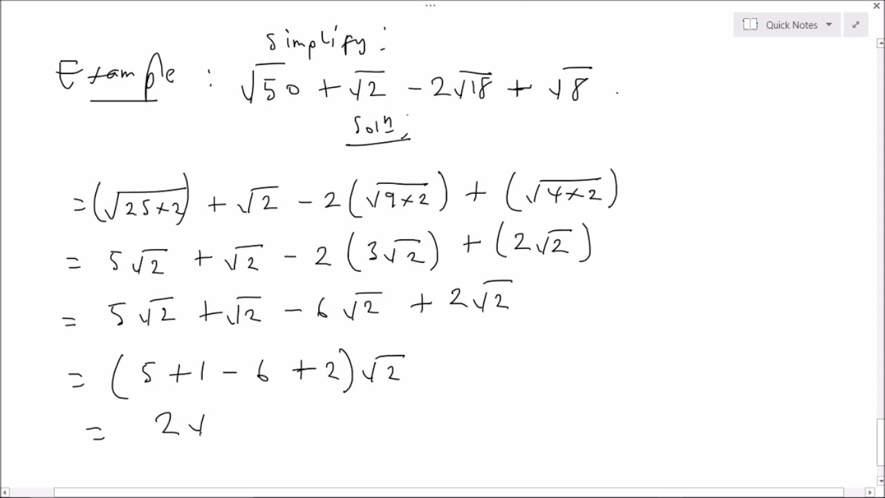 Operations on Surds - YouTube