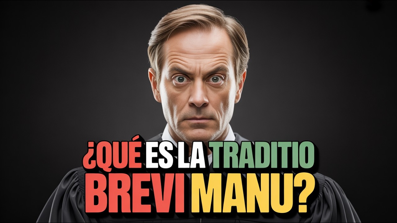 ¿Qué es la Traditio Brevi Manu en derecho romano? - YouTube
