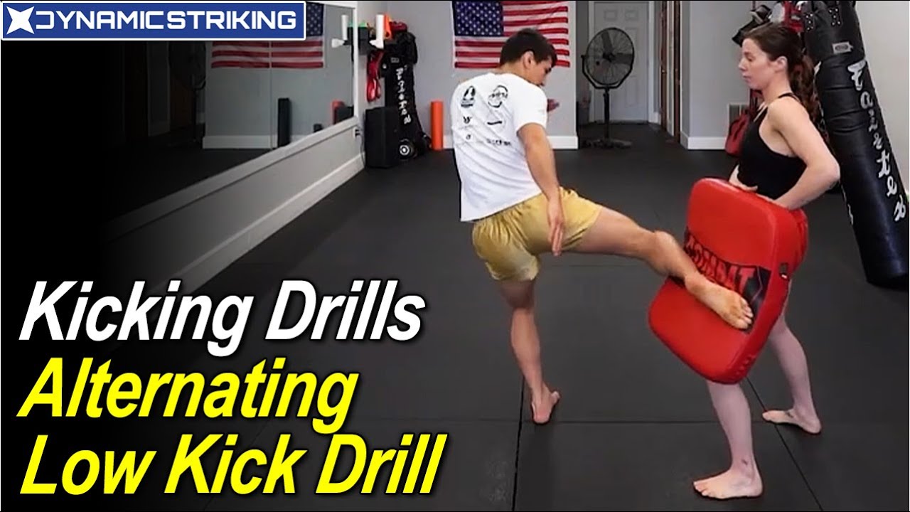 Kick Drills - Alternating Low Kick Drill by Ryan Kim Cafaro - YouTube