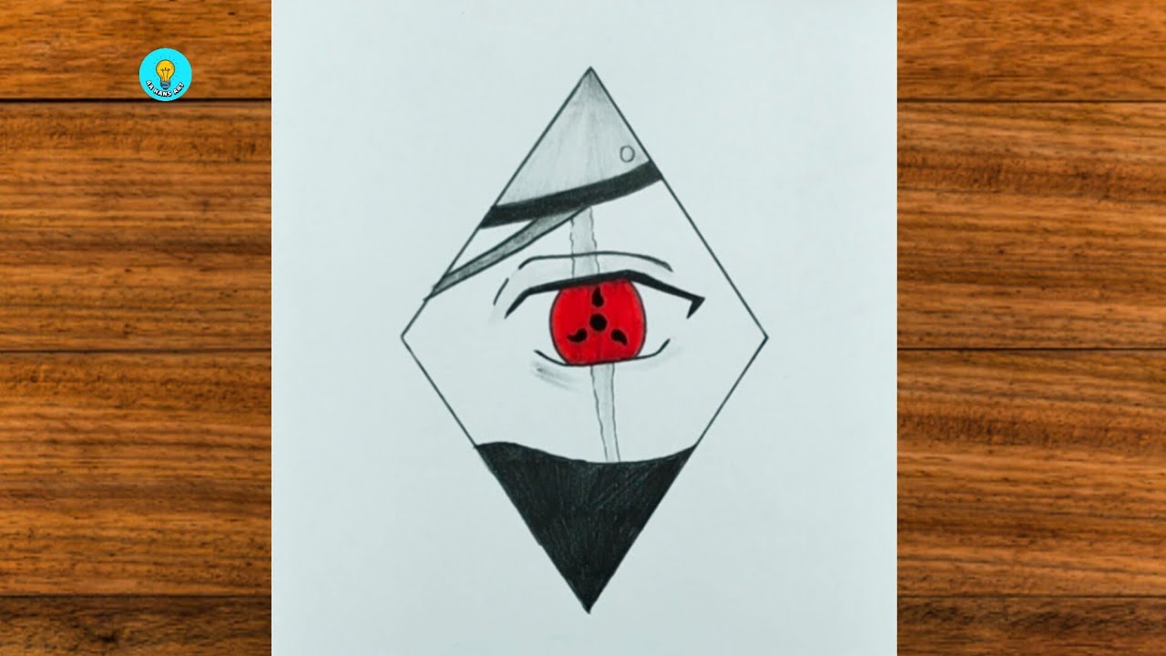How To Draw Kakashi Eye Step By Step | Easy Drawing For Beginners ...