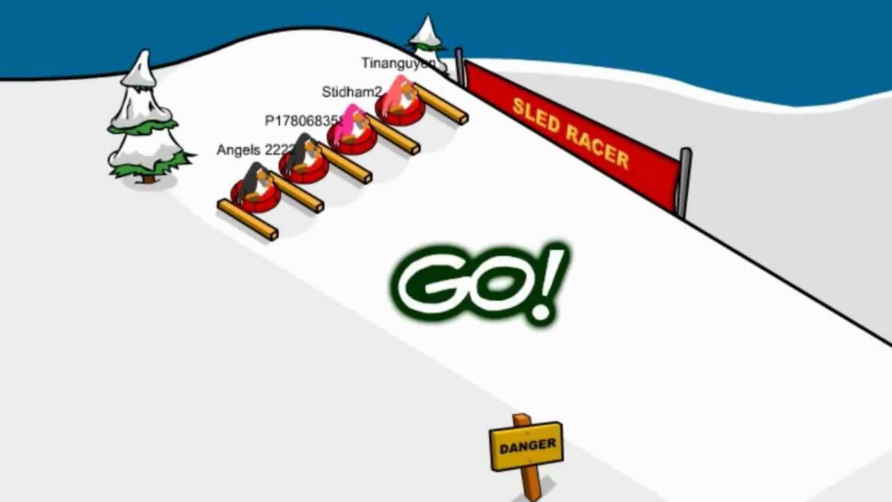 Club Penguin - Sled Racing - YouTube