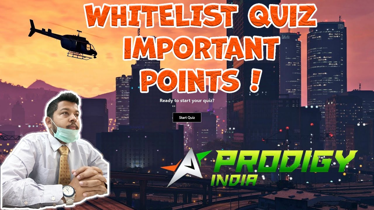 How to prepare for Prodigy India Whitelist Quiz? GTA V RP - YouTube
