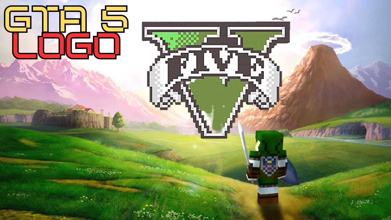 I MADE GTA 5 LOGO IN MINECRAFT | MINECRAFT GAMEPLAY - YouTube