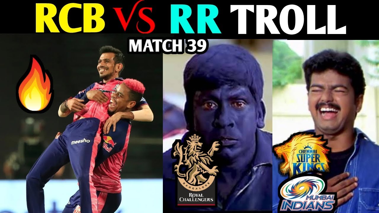 RCB VS RR MATCH TROLL | IPL MEMES - YouTube