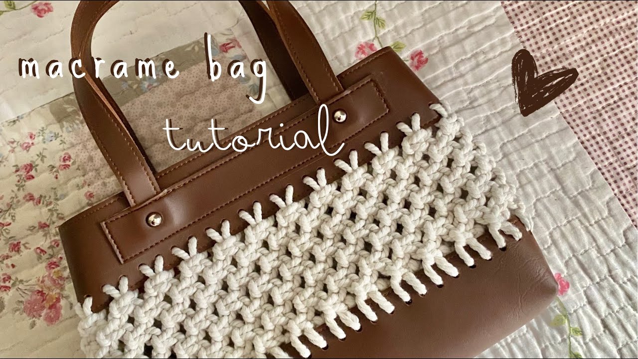 macrame bag tutorial🤎 - YouTube