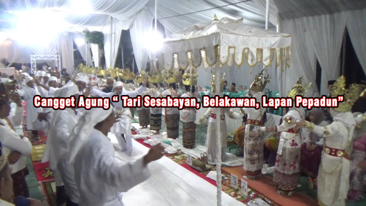 Cangget Agung "Tari Sesabayan, Belakawan, Lapan Pepadun" - YouTube