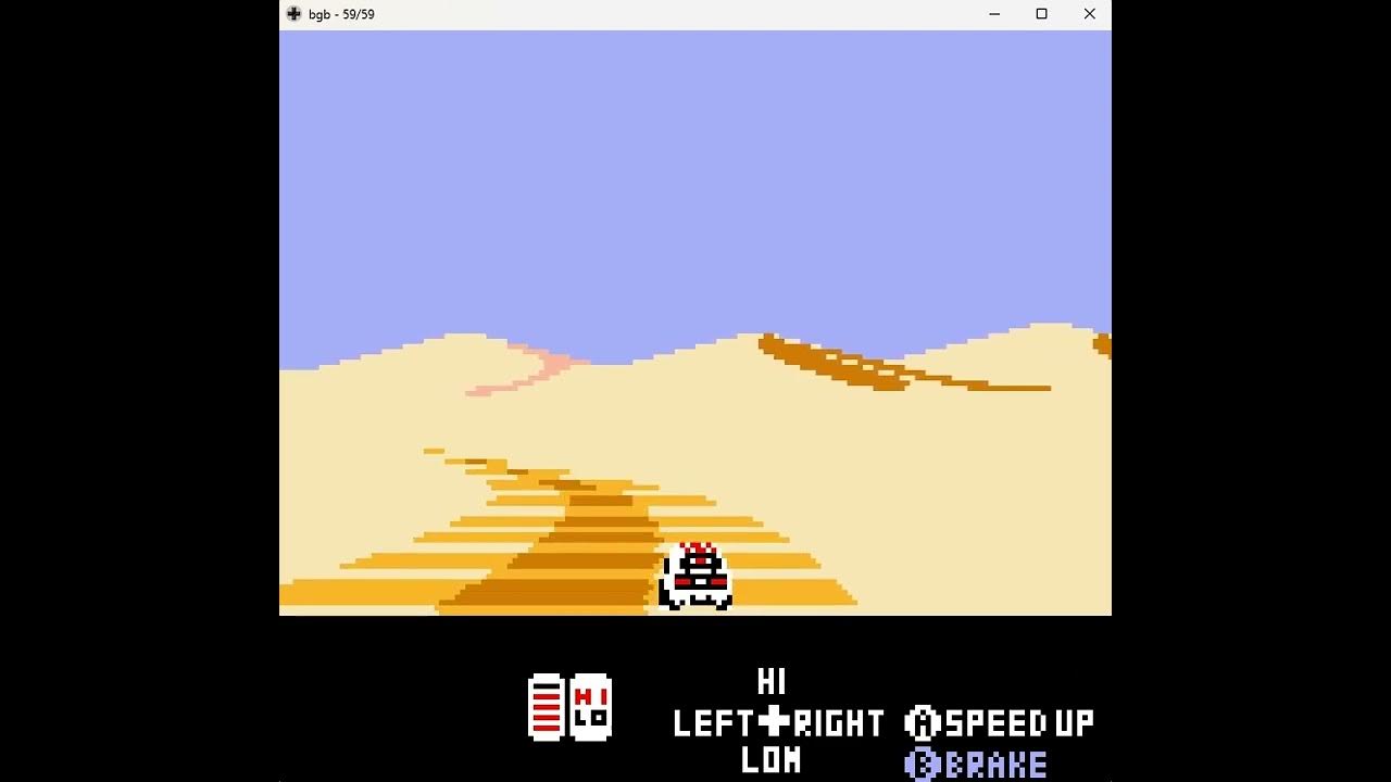 Learning Game Boy programming: Car Game Ver 0.42 - YouTube