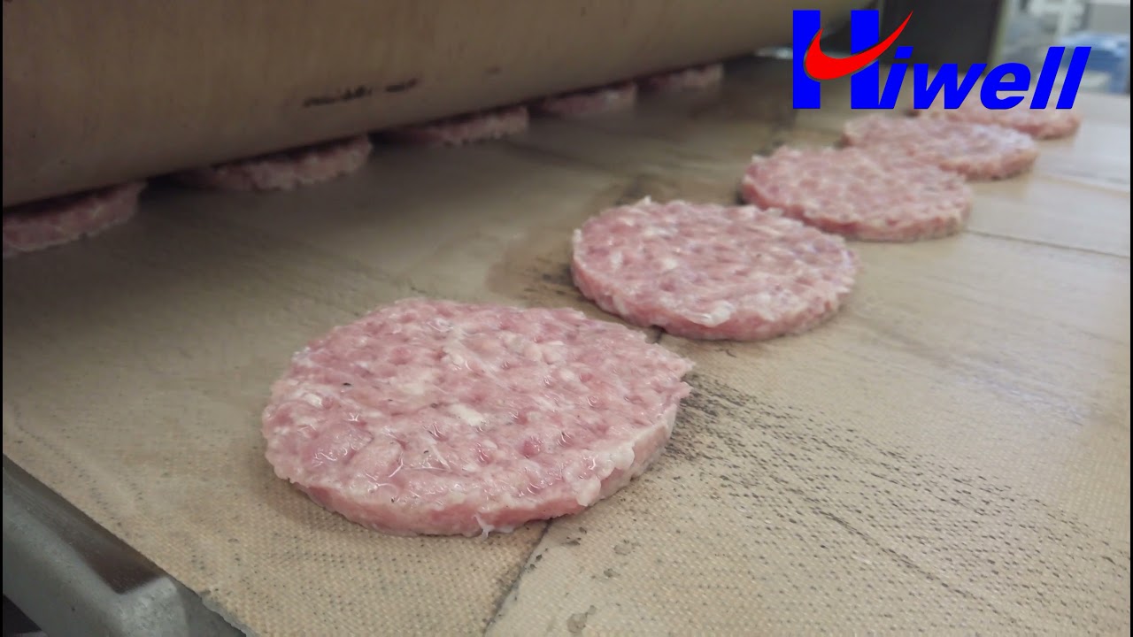 Hiwell--beef patty production line - YouTube