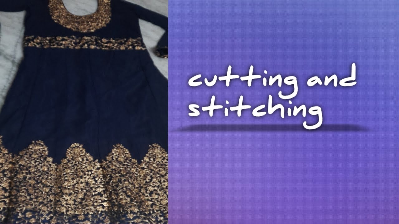 Semi Stitched Long Dress Cutting And stitching | Semi Stitched Gown ...