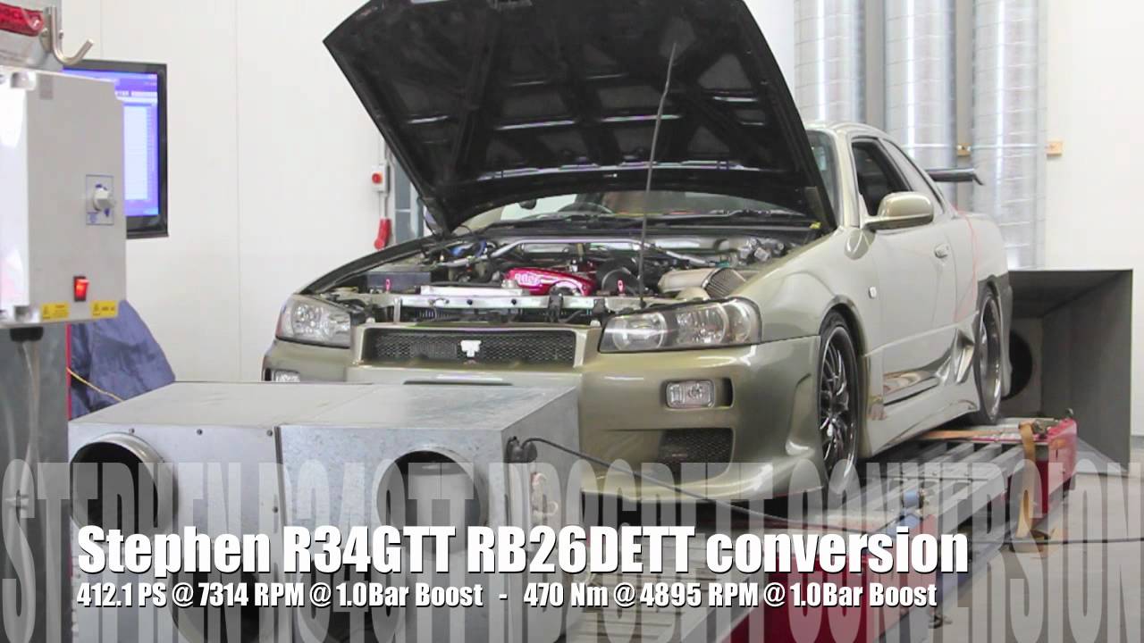 Dyno Stephen R34 GTT RB26 - YouTube