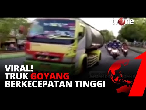 Viral! Truk Goyang Berkecepatan Tinggi Melintas di Jalan Raya | Sidik Jari tvOne