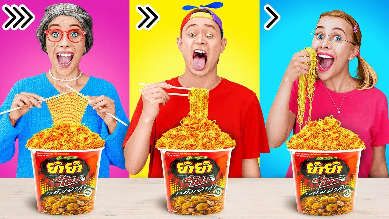 ग्रैंड माँ vs मैं कुकिंग चैलेंज 2 || किचन गैजेट्स और पेरेंटिंग हैक्स ...