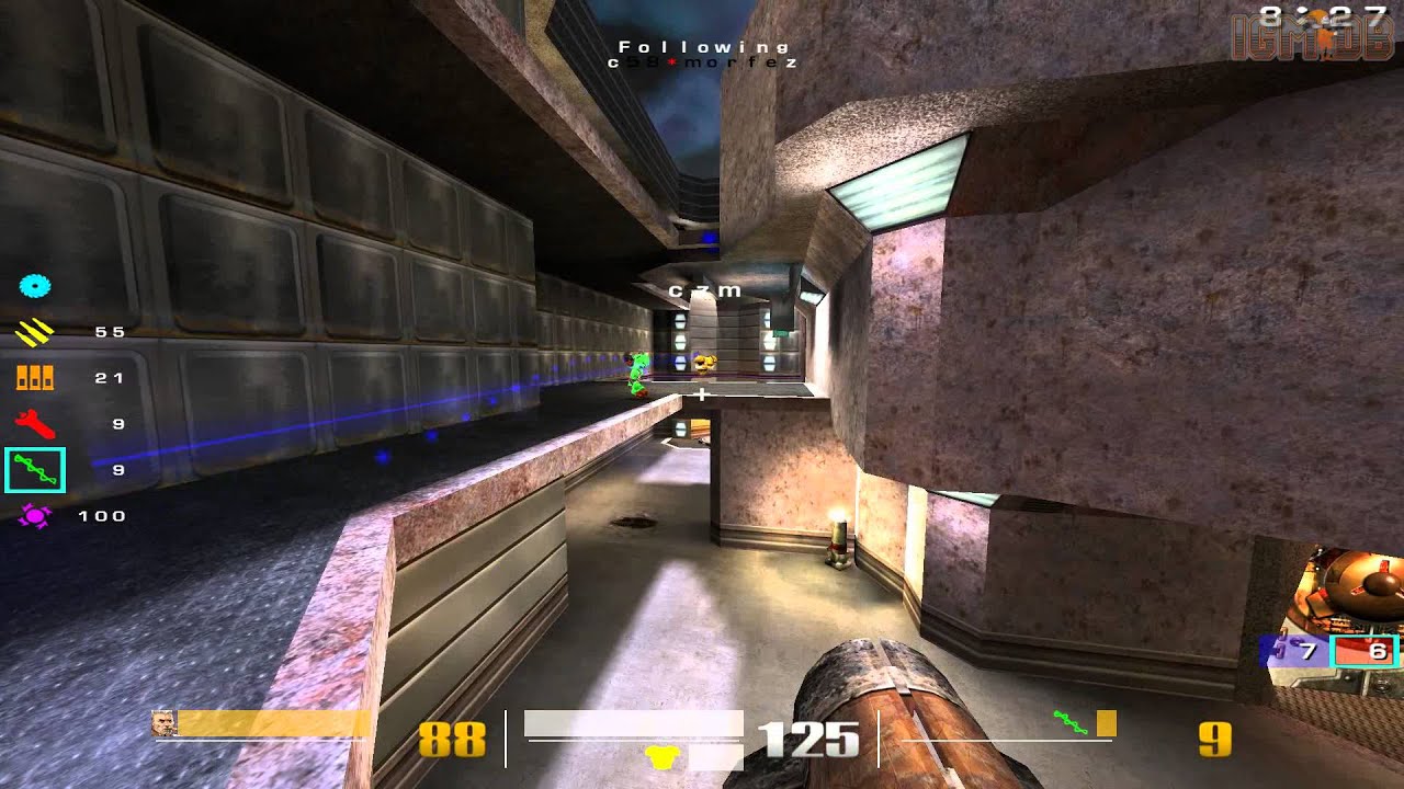 Quake 3 OSP: czm vs morfez T4 QLAN2 - YouTube