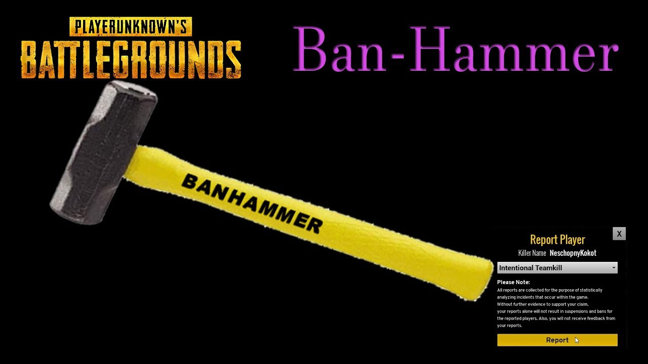 Ban-Hammer - PLAYERUNKNOWN'S BATTLEGROUNDS - YouTube