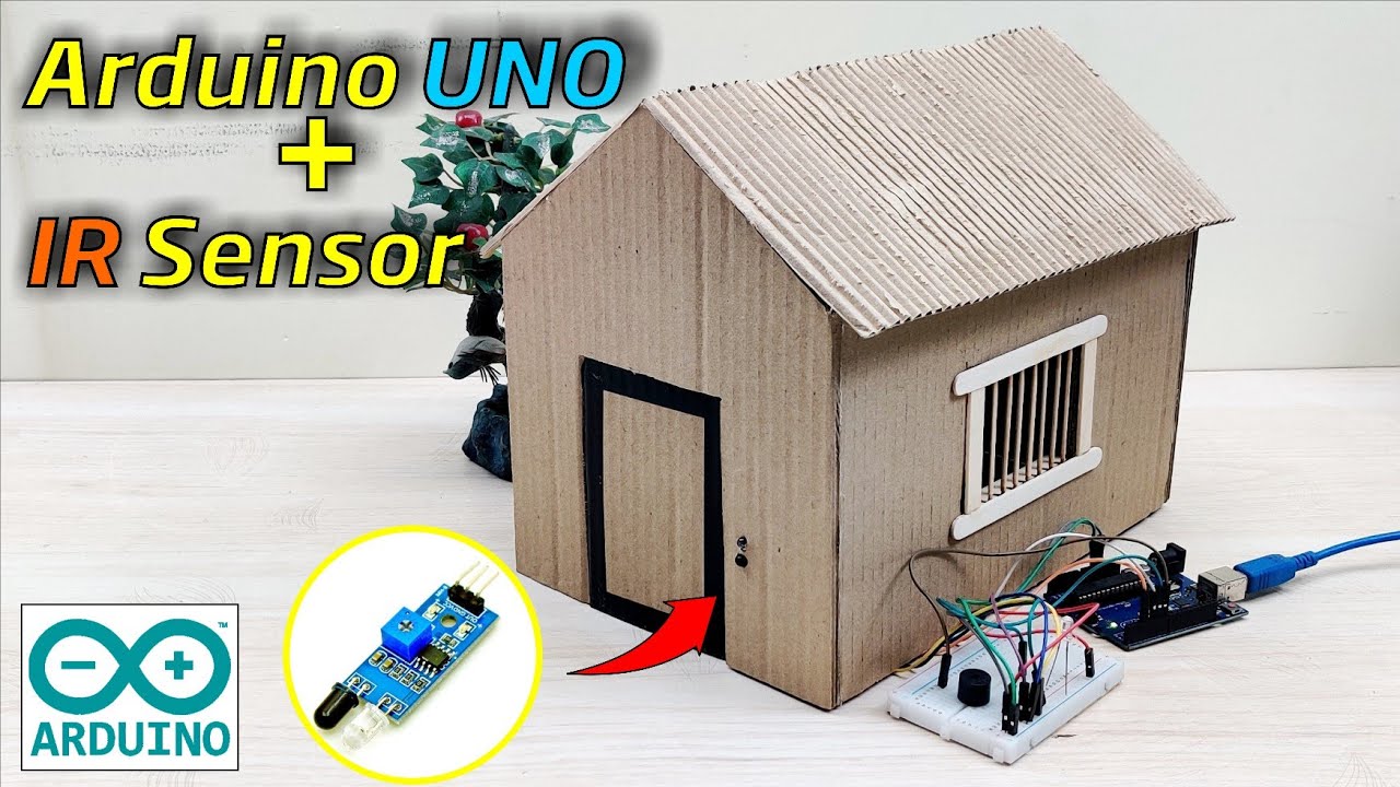 Automatic Door Opening Using Ir Sensor And Arduino Automatic Door Ir Sensor Module Youtube