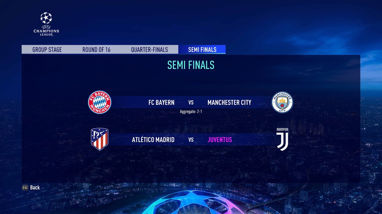 UEFA Champions League | Semi Final | JUV vs ATM | 1st Leg | FIFA 19 ...
