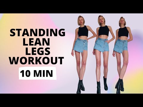 Standing Lean Legs Workout 10 Minutes / Nina Dapper - YouTube