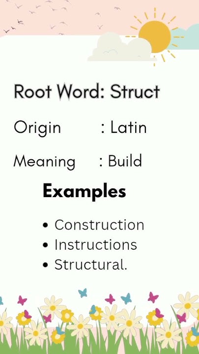 Root word "Struct". #rootwordsinenglish #vocabulary #spokenenglish ...