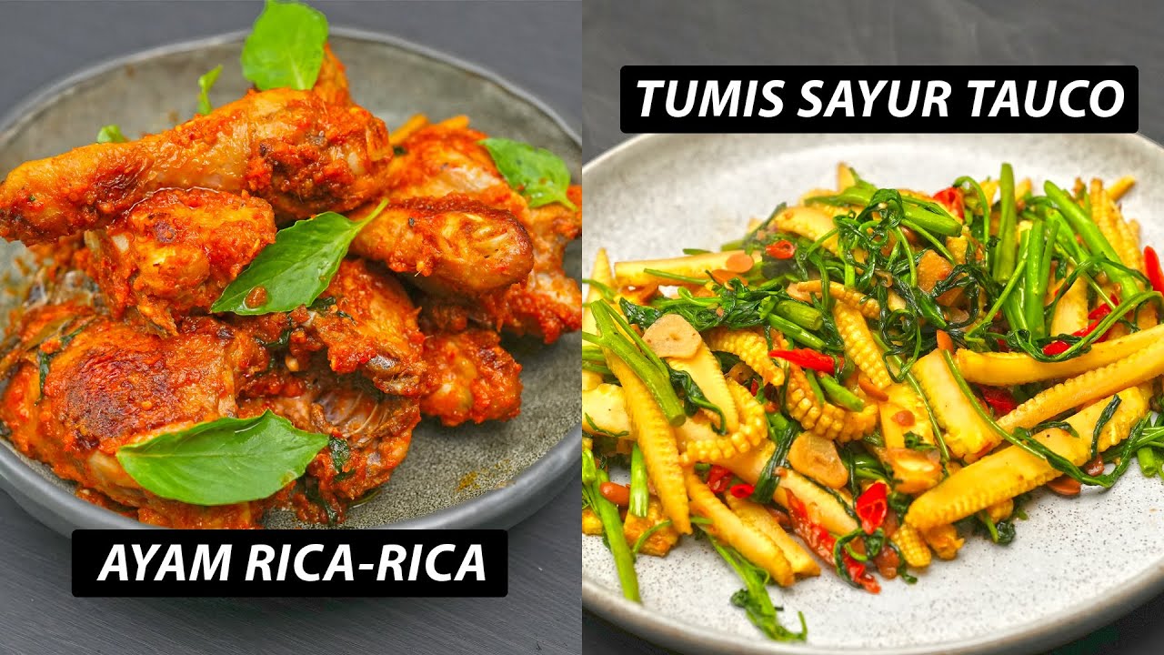 MASAKAN RUMAHAN - RESEP AYAM RICA-RICA DAN TUMIS KANGKUNG - YouTube