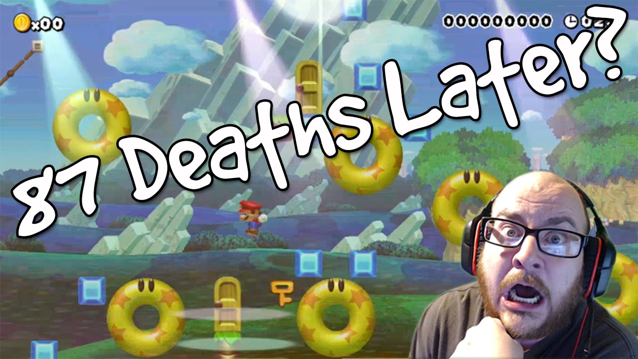 Holy F*$#!!! Super Mario Maker - First Clear "Mario's Ballistic ...