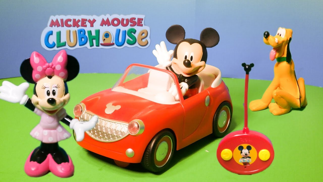 MICKEY MOUSE ROADSTER CAR R/C CONTROL REVIEW !!!! - YouTube