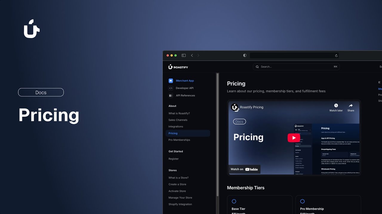 Roastify Pricing Explained - YouTube