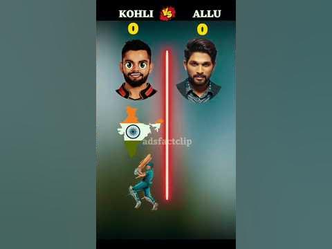 Virat Kohli vs Allu Arjun #shorts #ytshorts #amazing @CrazyXYZ @MRINDIANHACKER - YouTube