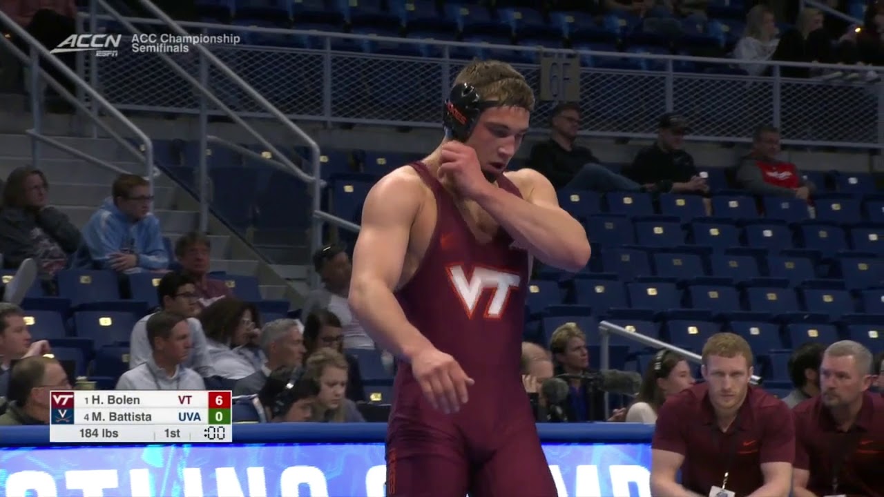 184lbs Hunter Bolen (Virginia Tech) maj dec Michael Battista (Virginia ...