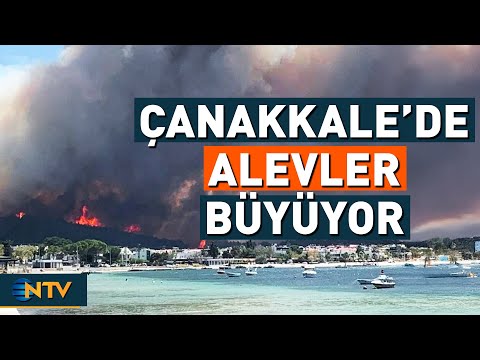 Çanakkale'de Büyük Yangın! Tahliyeler Başladı | NTV